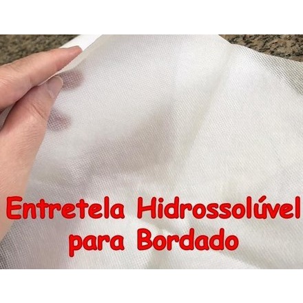 Entretela Hidrossolúvel Para Bordado TNT 50cm X 80cm Freudenberg ...