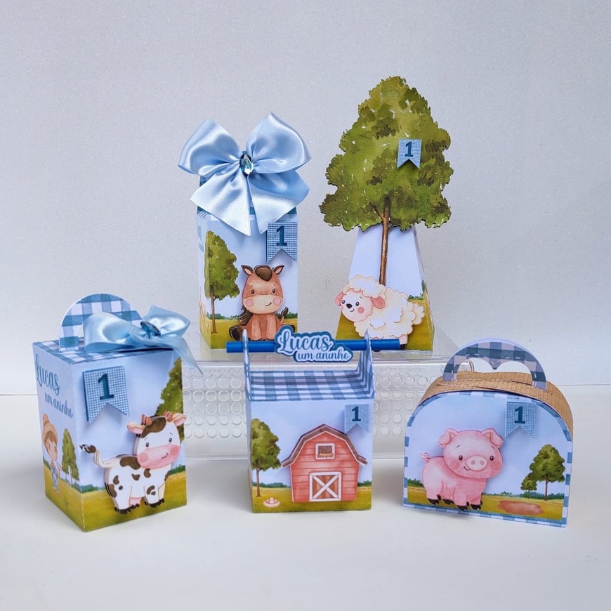 Personalizados Fazendinha Menino Azul | Shopee Brasil
