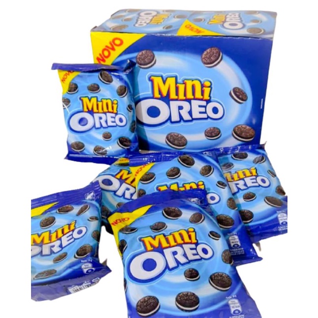 Mini Oreo Caixa c/10 Unidades 35g Biscoito Bolacha Recheada Baunilha ...