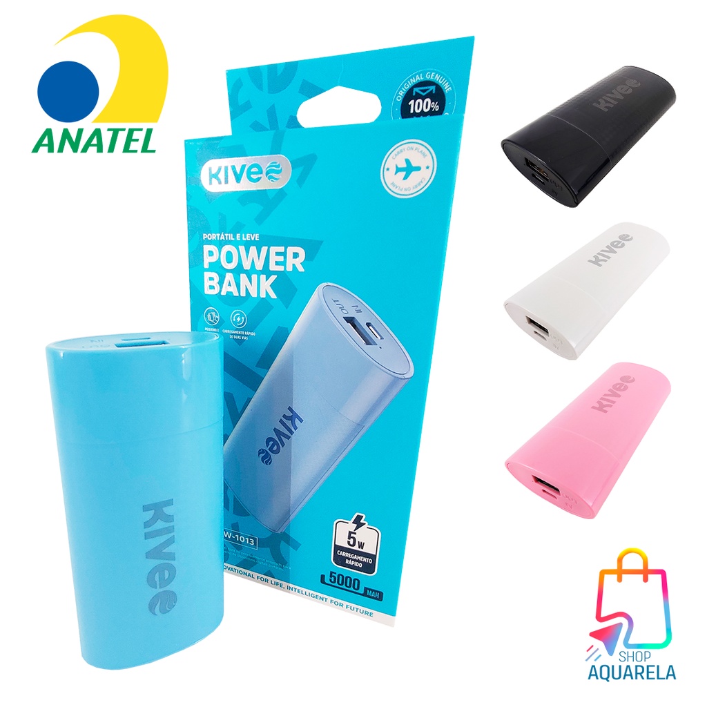 Carregador Portátil Power Bank 5000mAh Universal Original | Shopee Brasil