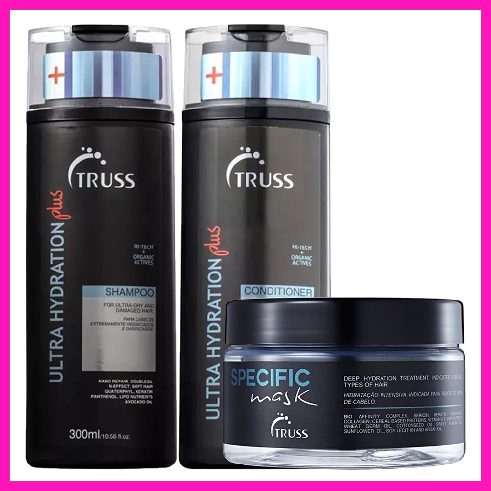 Truss Kit Ultra Hydration Plus + Specific Mask (Shampoo e Condicionador ...