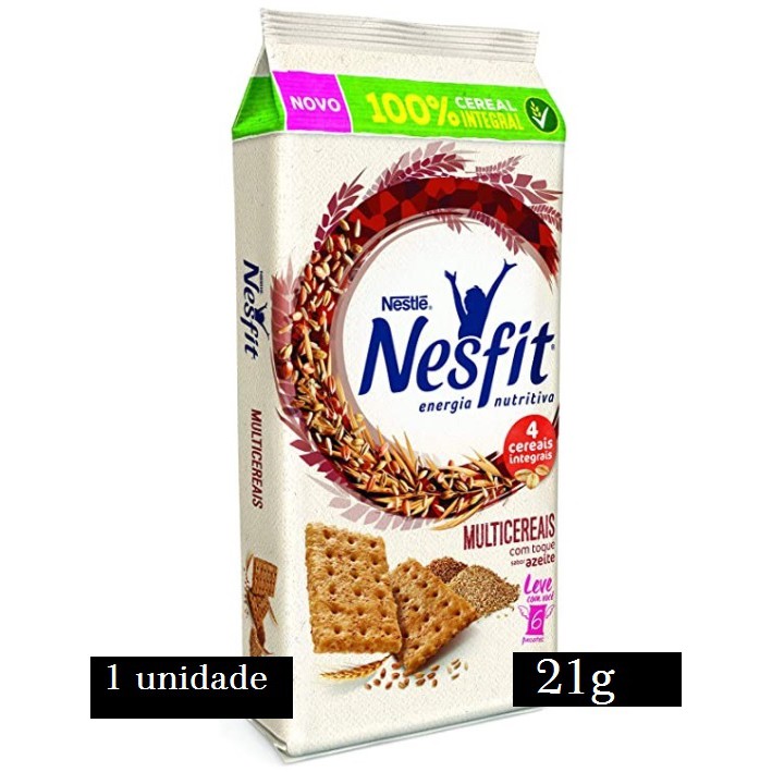 Biscoito Nesfit Integral Nestlé - 21g - Diversos sabores | Shopee Brasil