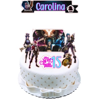 Topo de Bolo Personalizado - Decoração para Bolo - Topper Cake - Tema ...