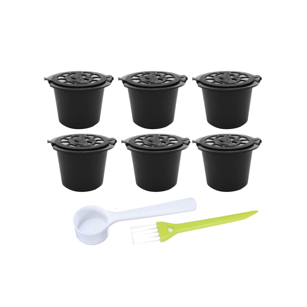 Kit 6 Cápsulas Nespresso Reutilizável om Filtro Reutilizável Nespresso ...