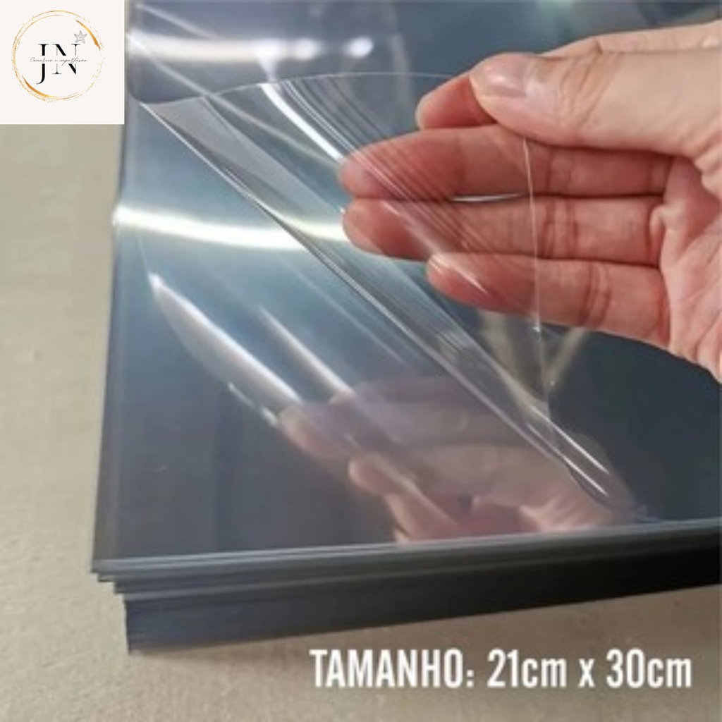 Folha de acetato transparente 20 micras A4- 10 folhas | Shopee Brasil