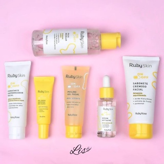 Linha de Skincare Ruby Rose Amarela com ativos calmantes Camomila Chá ...