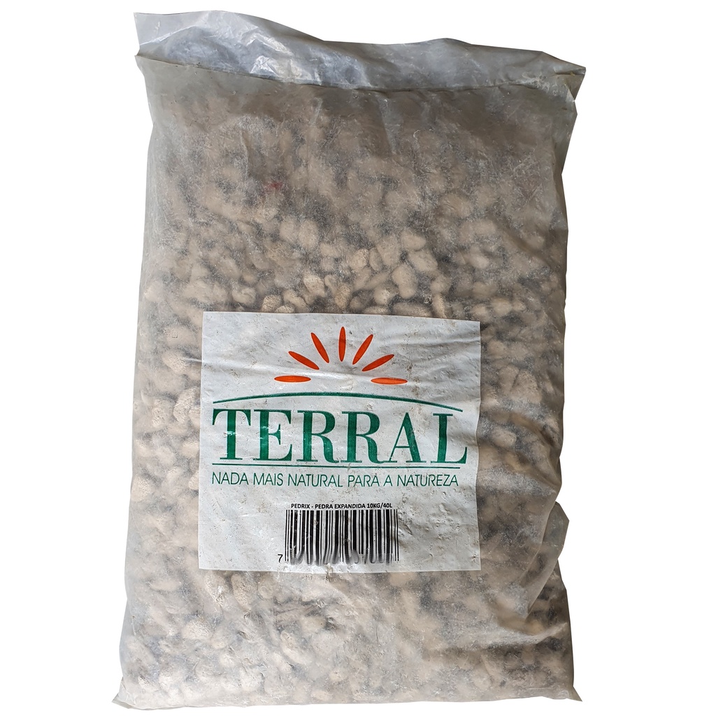 Pedrix - Pedra Expandida 10Kg/40L - Terral | Shopee Brasil
