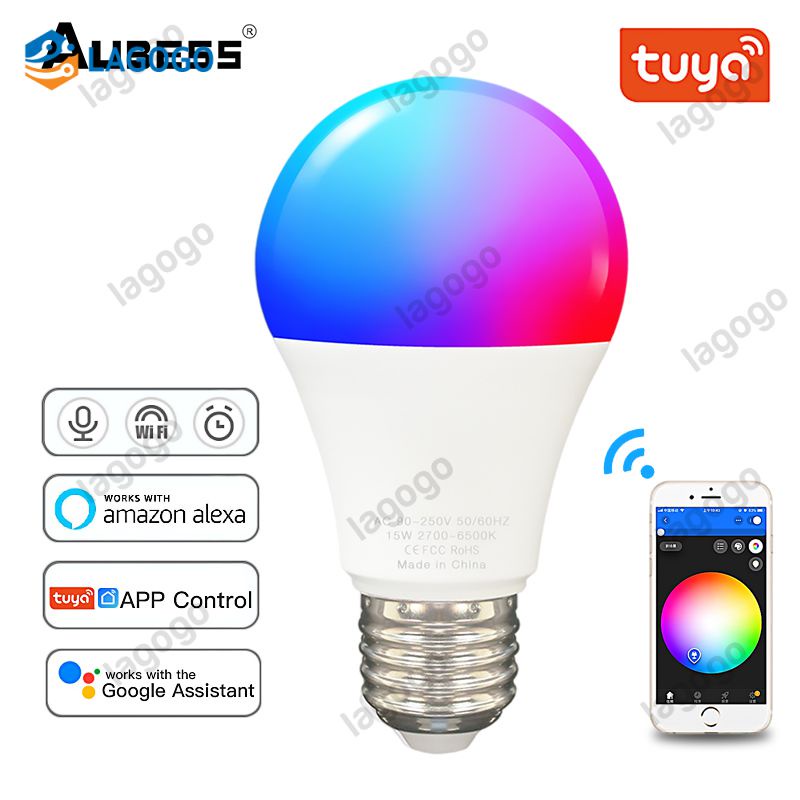 Lâmpada Inteligente Wifi 15W LED RGM Colorida E27 Alexa/Google/Smart Life - Faz a Boa!