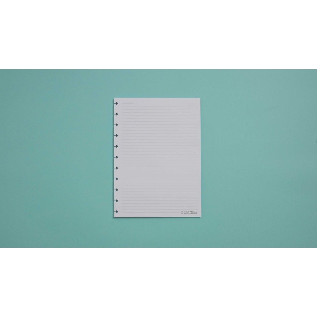 Refil Pautado Grande P/ Caderno Inteligente 30 Folhas 120g | Shopee Brasil