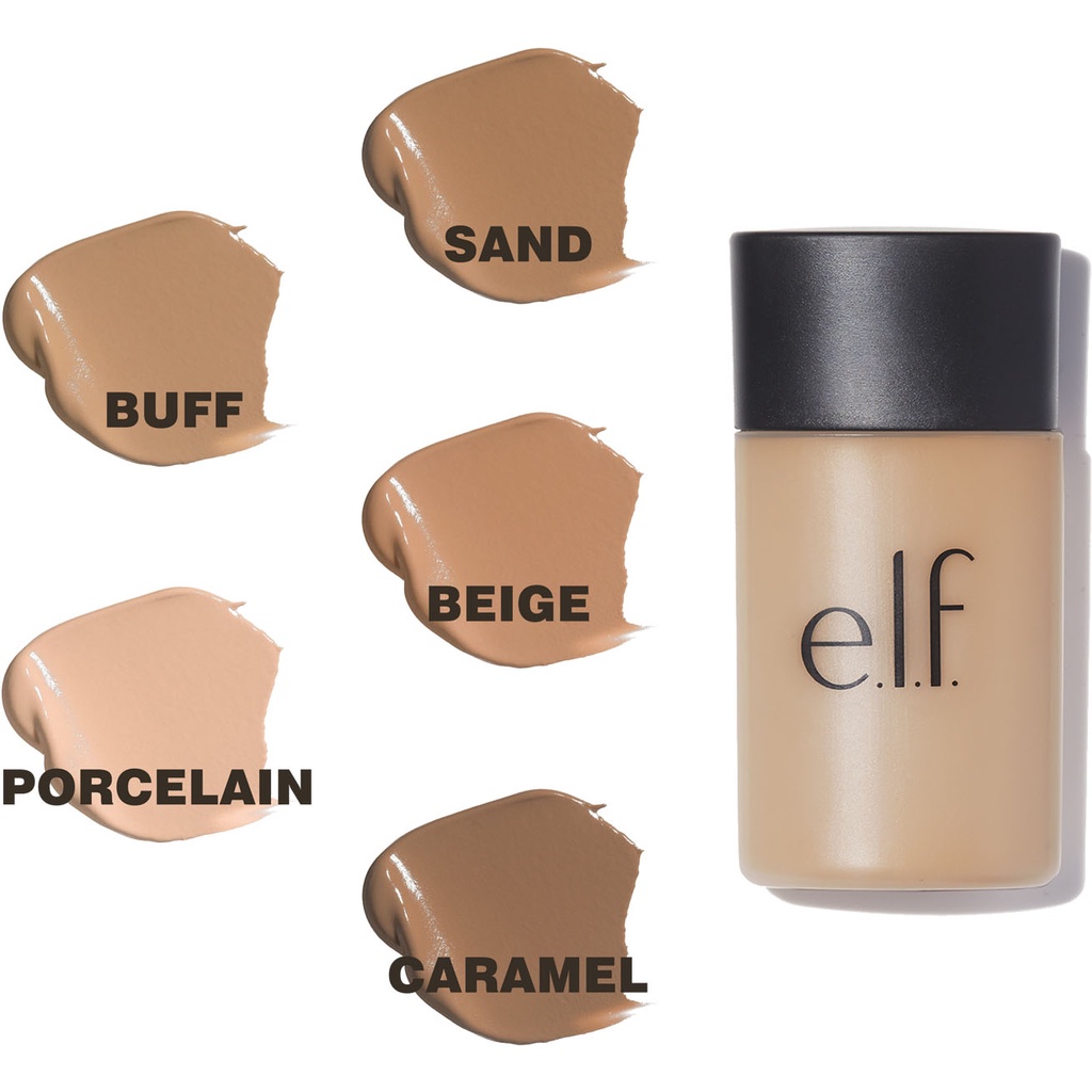 Base E.L.F. Combate Acne Espinha Cores Beige Porcelain Sand Buff ELF ...
