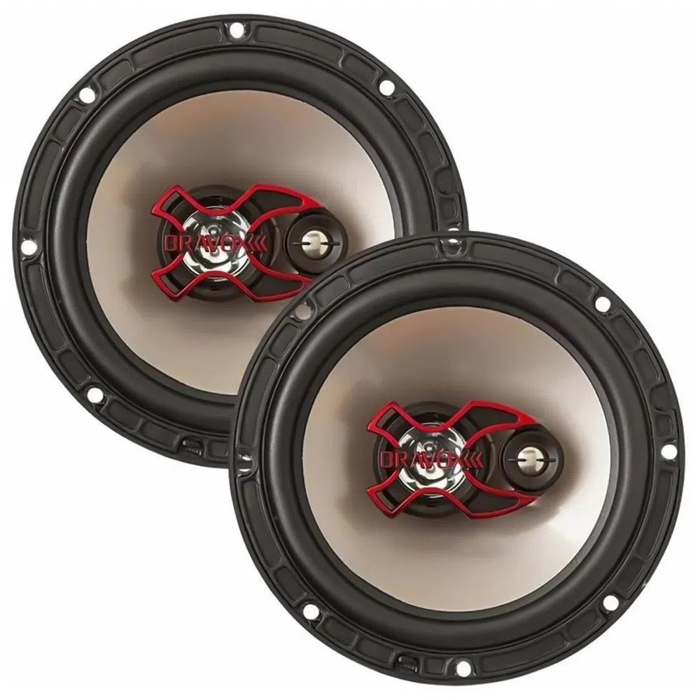 Alto Falante Triaxial Som Automotivo Bravox 6 Polegadas B3x60x 100w Par | Shopee Brasil