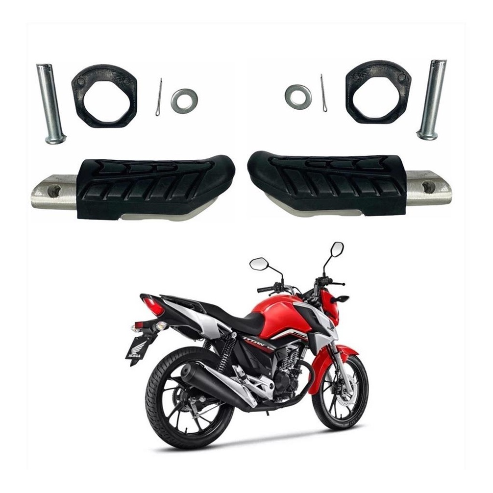 Par Pedaleira Direito / Esquerdo Titan 160 Cbx 250 - Faz a Boa!