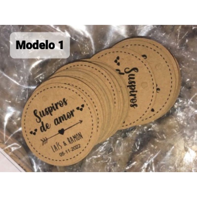 Tag Personalizada para Suspiros 50 unidades | Shopee Brasil