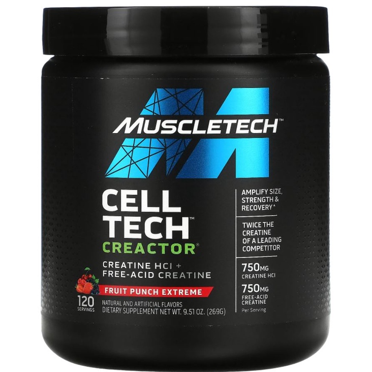 Creatina Creactor Cell Tech - Muscletech Fruit Punch Importada Original ...