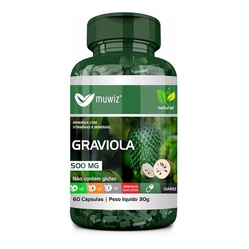 Graviola Vitaminas A E C 500mg 60 Capsulas Muwiz | Shopee Brasil