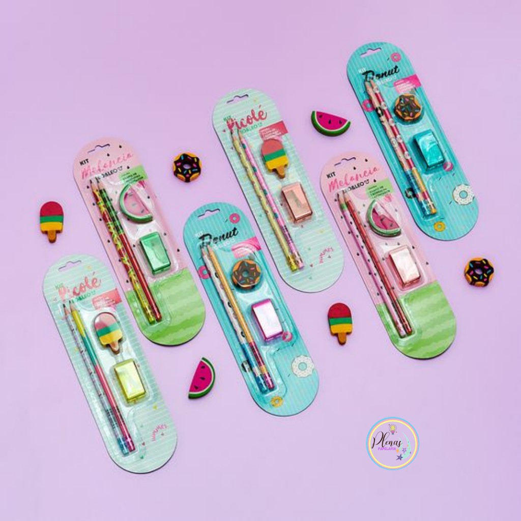 Material Escolar Kawaii Kit Escolar | Shopee Brasil