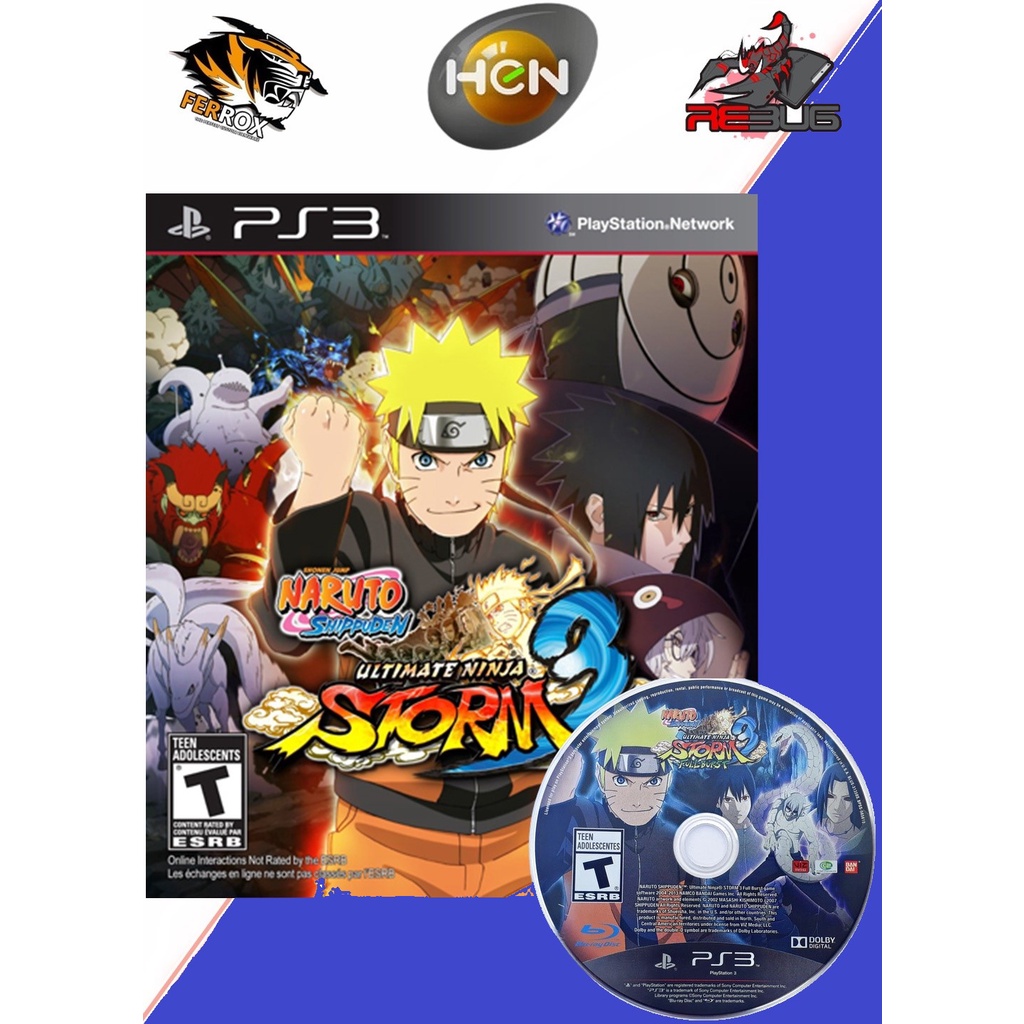 Naruto Storm Generations - Ps3 Playstation 3 Jogo de Batalha Disco ...