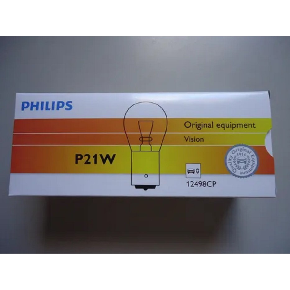 Lampada Comum 1 P. 12v P21w Philips 12498 (1141) Caixa C/ 10 | Shopee ...