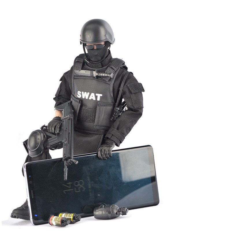 12" SWAT Soldier Figure 1/6 Scale Special Force Model 30 Movable Joints ...