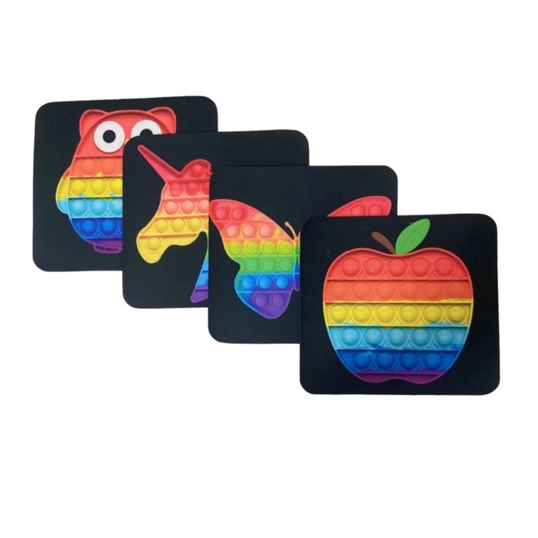 Mouse Pad Gamer Colorido Pop It 20 x 22 cm (saquinho) | Shopee Brasil