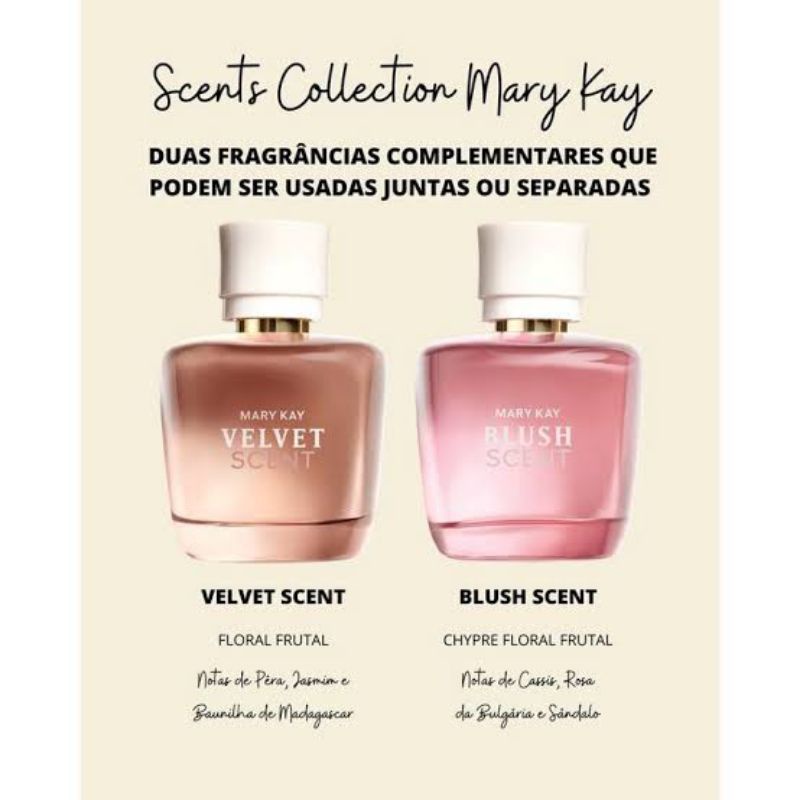 Mary Kay - Kit Deo Parfum - Blush e Velvet Scent - 50 ml cada (100 ml ...