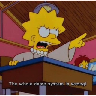 TOP bordado The Whole Damn System is Wrong (Lisa Simpson) | Shopee Brasil