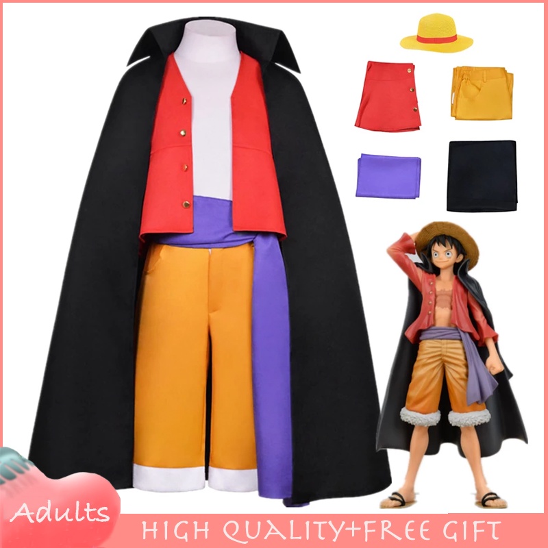 Anime One Piece Fantasia Macaco D . Roupa E Fatos De Halloween Luffy ...