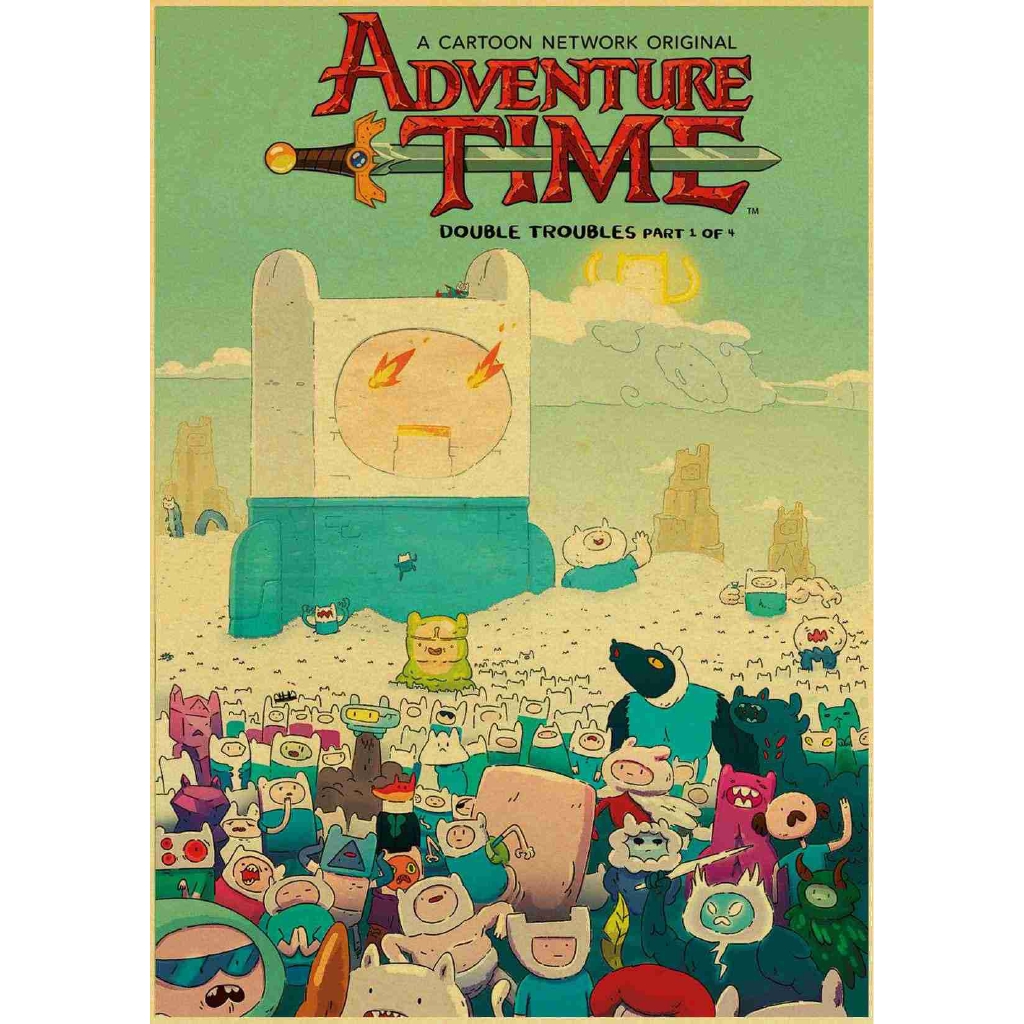 Placa De Parede / Placa De Parede De Time De Aventura Com Finn E Jake ...