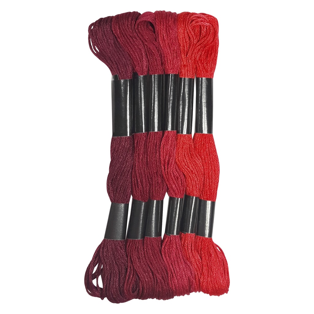 Linha Meada Degrade Ref. 609593 Vermelho Pct C/06 - Kit | Shopee Brasil