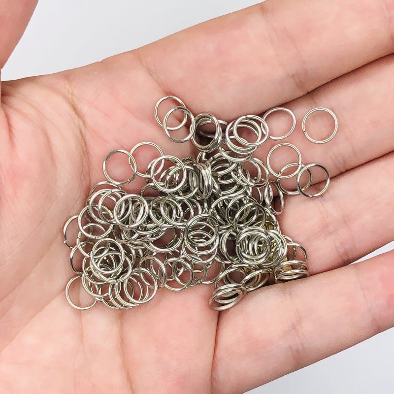 Argola para montagem em metal prata ou dorado para pulseira - pacote ...