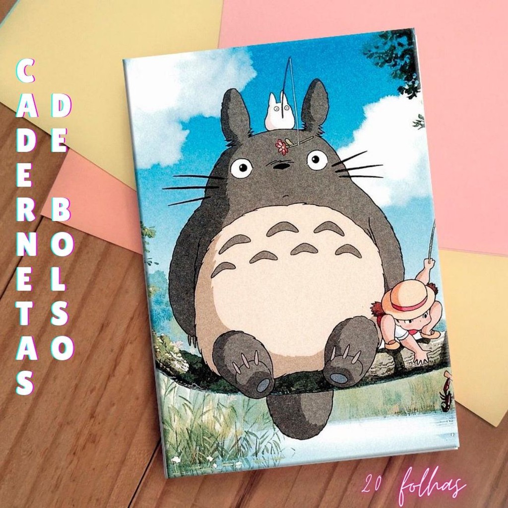 TOTORO estudio ghibli Caderneta de bolso ANIME ( capa mole) | Shopee Brasil