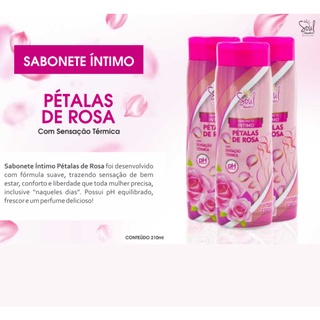 Sabonete Íntimo Líquido Perfumado Fragrância Pétalas de Rosa 210ml ...