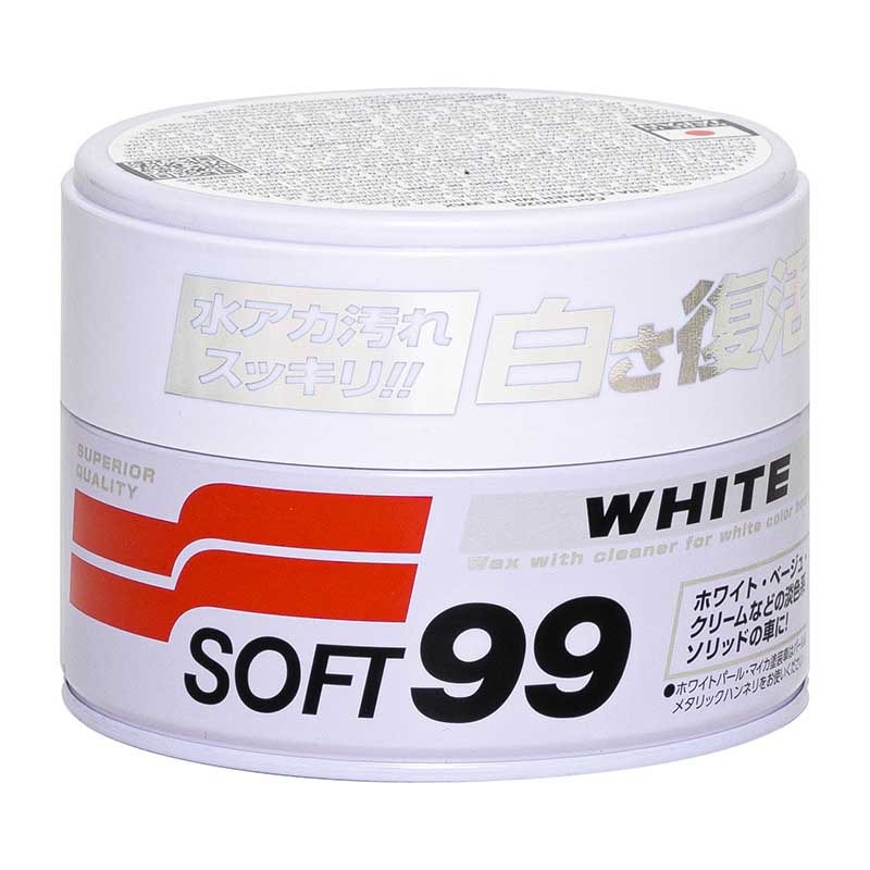 CERA DE CARNAUBA PREMIUM WHITE CLEANER carros brancos e claros soft 99 ...