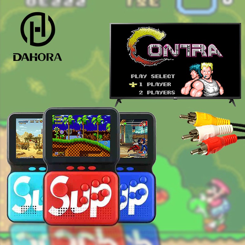 Vídeo Game SUP Portátil de Mão 900 Jogos M3 Retro Emulador Nes Gba ...