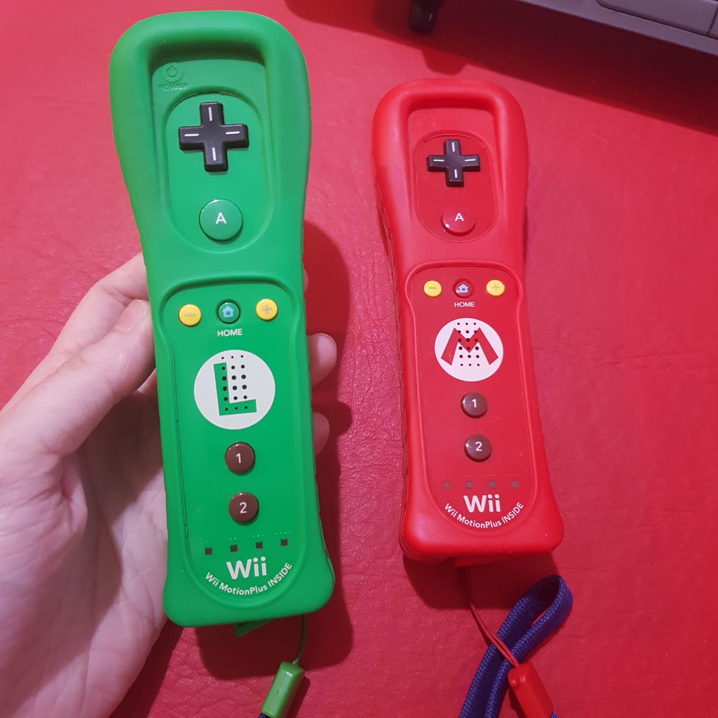Controle Wii Wii U Mario e Luigi - Nintendo - Original | Shopee Brasil