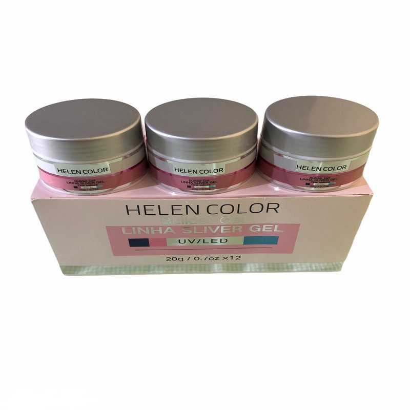 Gel Helen Color Silver 20g C/ 6 Unidades | Shopee Brasil