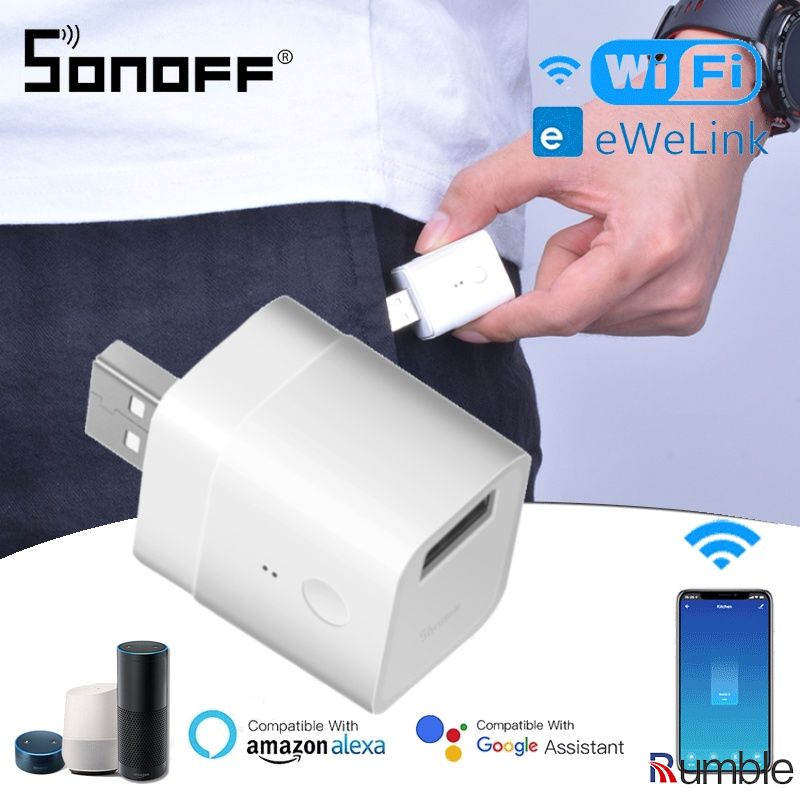 Sonoff micro 5V sem fio USB adaptador inteligente wi-fi mini USB ...