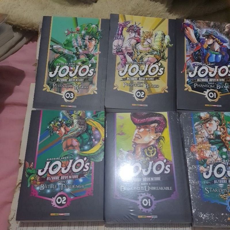 Mangá Jojo S Bizarre Adventure Parte 1 2 3 E 4 Volumes Variados