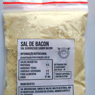 Sal de BACON 250 gramas (sal saborizador de bacon) | Shopee Brasil