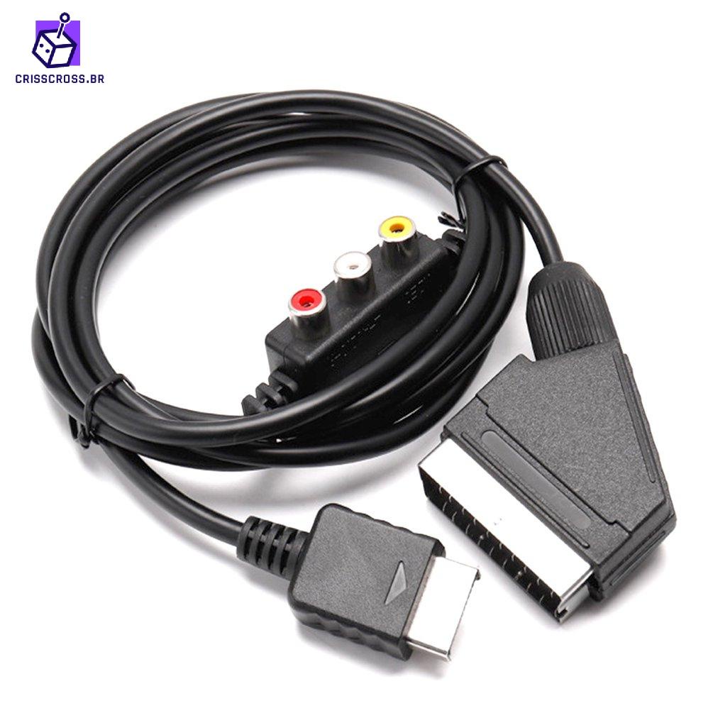 Cabo De 2 Em 1 Rgb Scart + Av Rca Saída De 1,8 Metros Para Sega ...