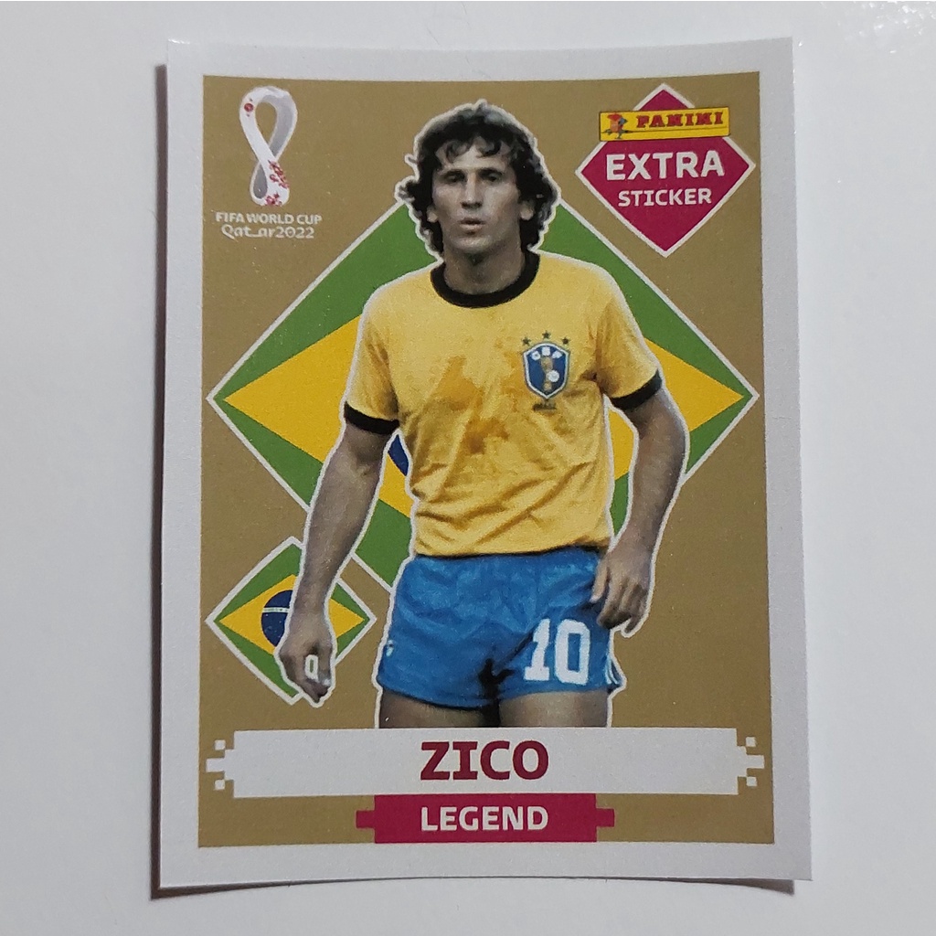 Figurinhas Personalizadas Zico Legend - Copa do Mundo Catar 2022 ...