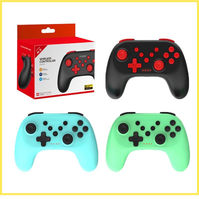Motor Vibration Wireless Bluetooth Pro Game Controller 6-Axis Gyro ...