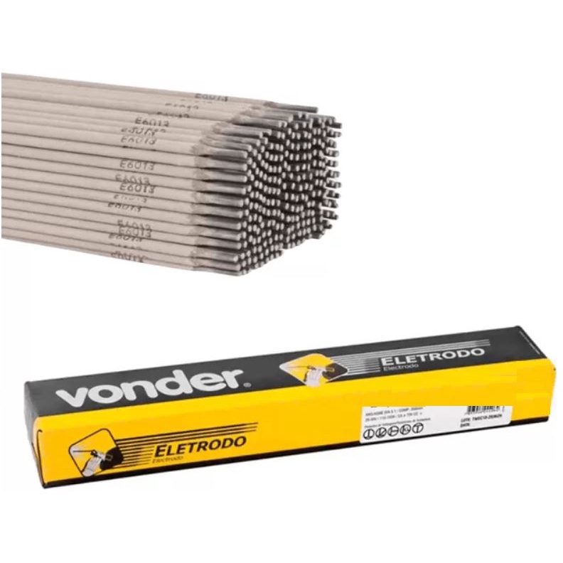 Eletrodo 2,5 MM 6013 (Embalagem com 1KG) VONDER - a granel | Shopee Brasil