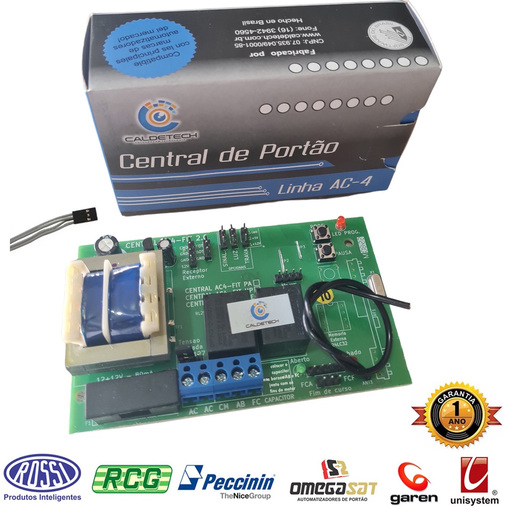 Placa Central De Motor Portão Eletrônico Universal PPA RCG Garen Seg ...