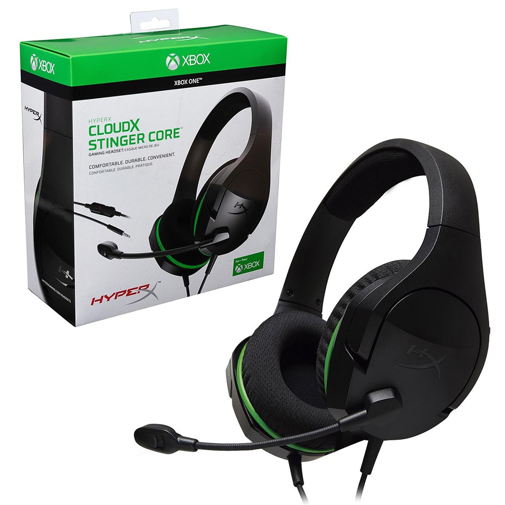 Headset Gamer Microfone HyperX CloudX Stinger Core Xbox Drivers 40mm P3 Preto e Verde - HX ...