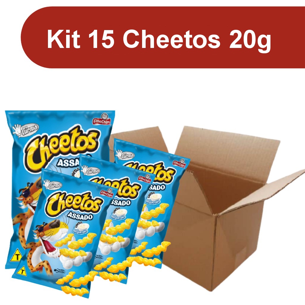 Kit 15 pacotes de Biscoito Salgadinho Cheetos Assado 22g | Shopee Brasil