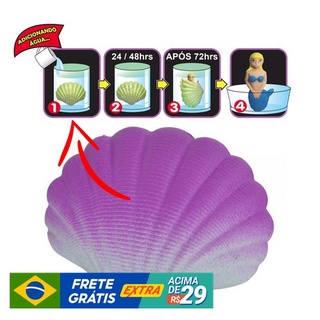 Sereia Surpresa revela-se na agua dentro da concha - DM Toys ...