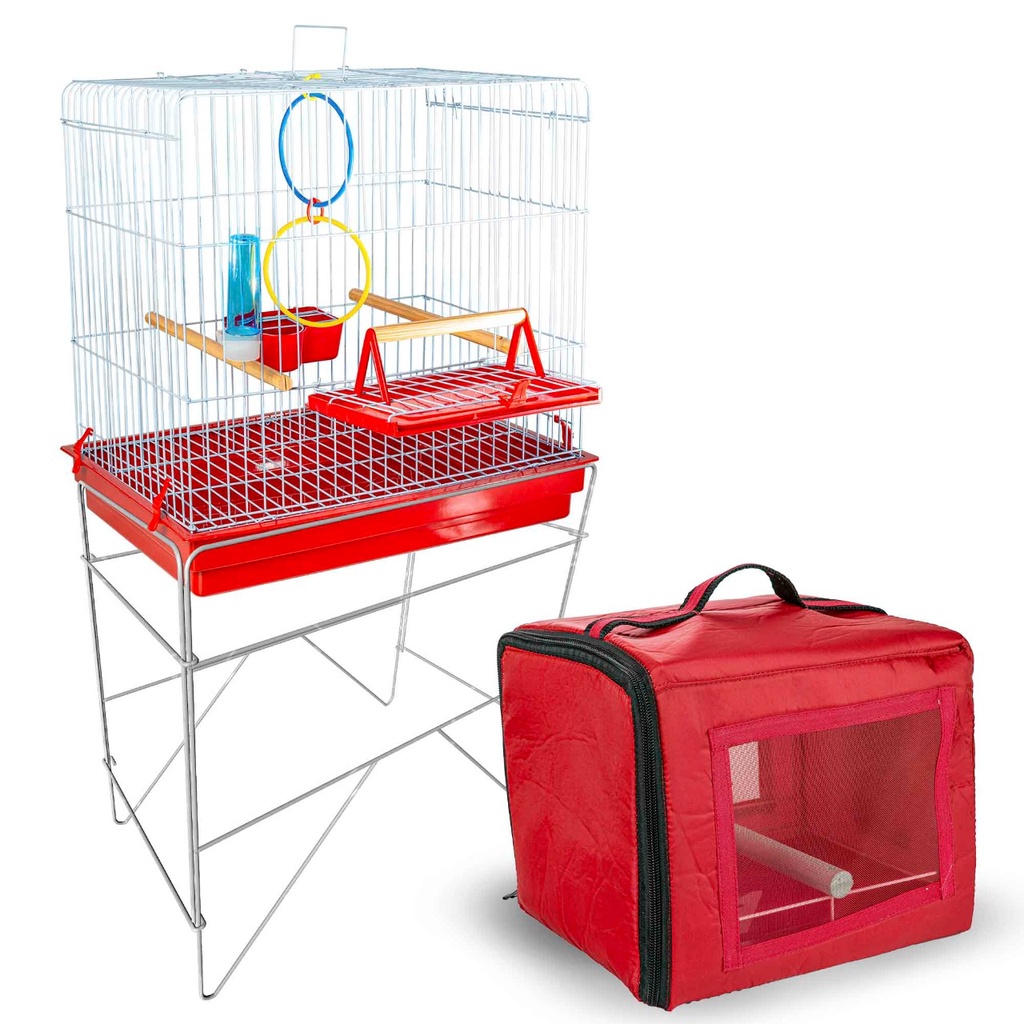 Gaiola Calopsita Grande aves + bolsa | Shopee Brasil