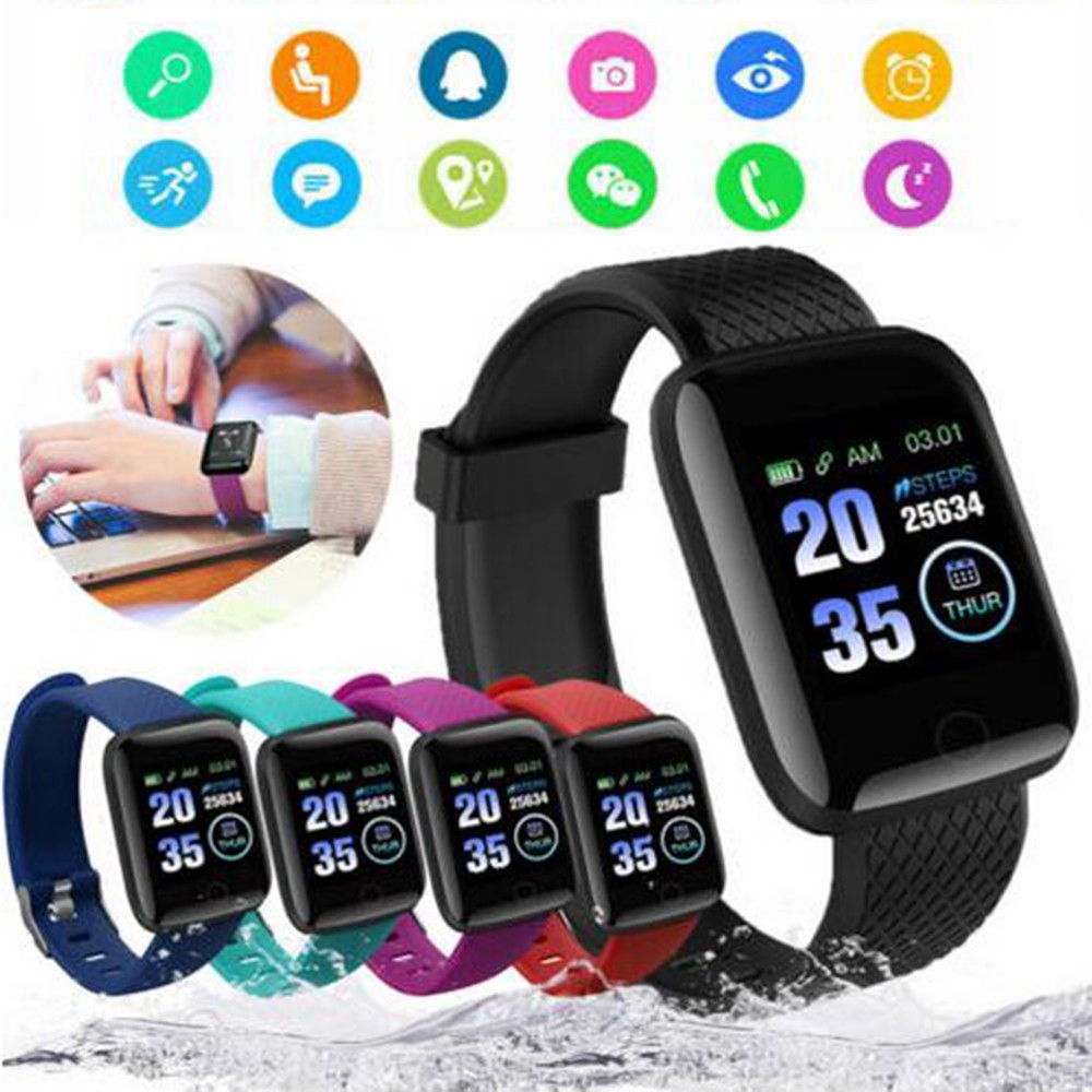 Rel Gio Inteligente / Smartwatch 116plus Prova D 'Gua Ip67 D13 / Batimentos Cartão Acs / Prens O ...