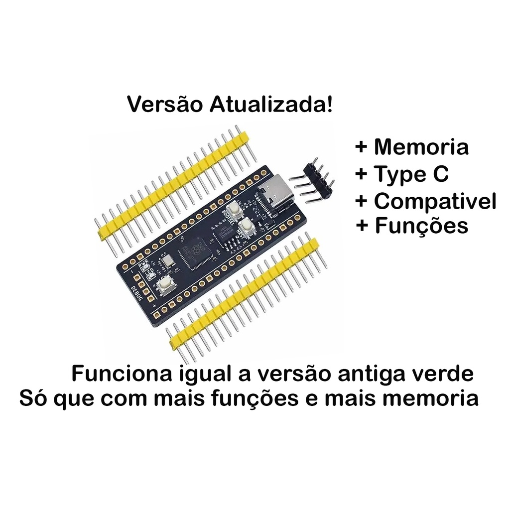 Raspberry Pi Pico Rp2040 Eletronica Programação Maker Python ...
